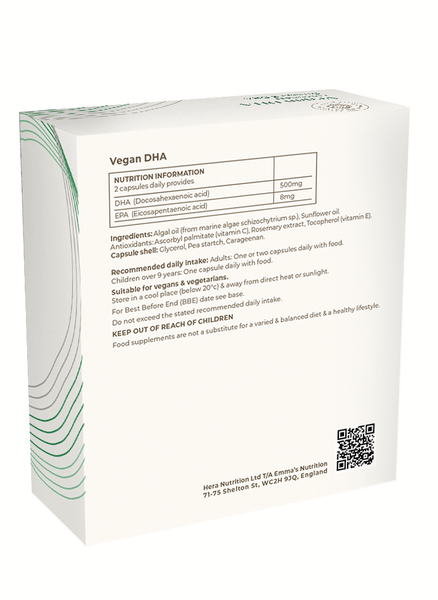 Vegan DHA (60 Capsules) – Emma's Nutrition Shop